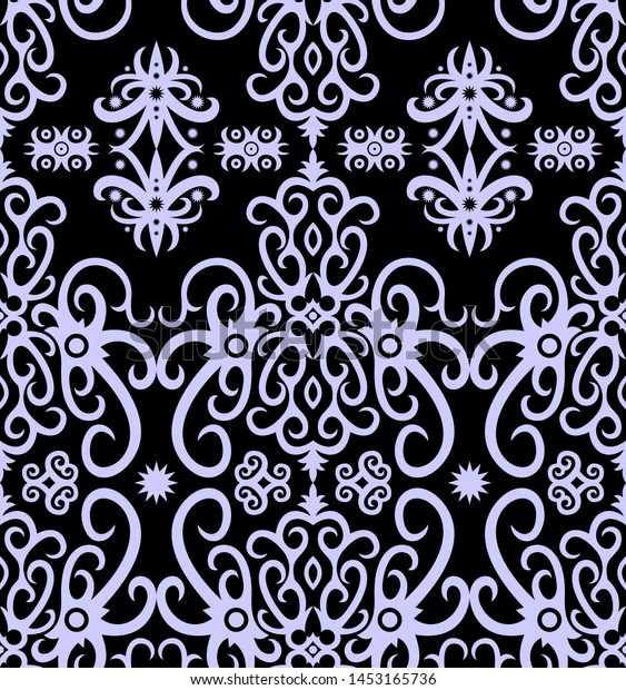 Seamless Pattern Dayak Ethnic Batik Borneo Stock Vector (Royalty Free ...