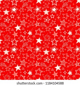 Red Pattern Stars Vector Stellar Background Stock Vector (Royalty Free ...