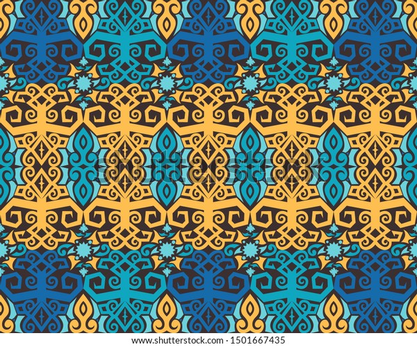 Seamless Pattern Ethnic Motif Traditional Indonesian Stock Vector ...