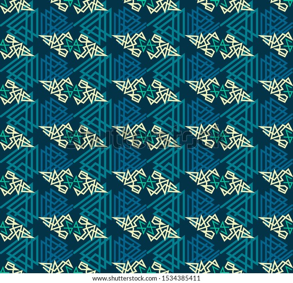 Seamless Pattern Ethnic Pattern Traditional Fabric Stock Vector ...