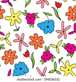 Ditsy Floral Backgroundcute Pattern Small Flower Stock Vector (Royalty ...