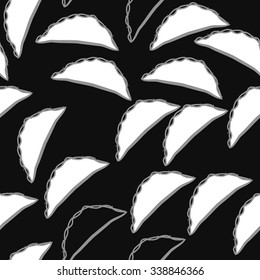 Seamless Pattern Food Motifs Spots Stripes Stock Vector (Royalty Free ...