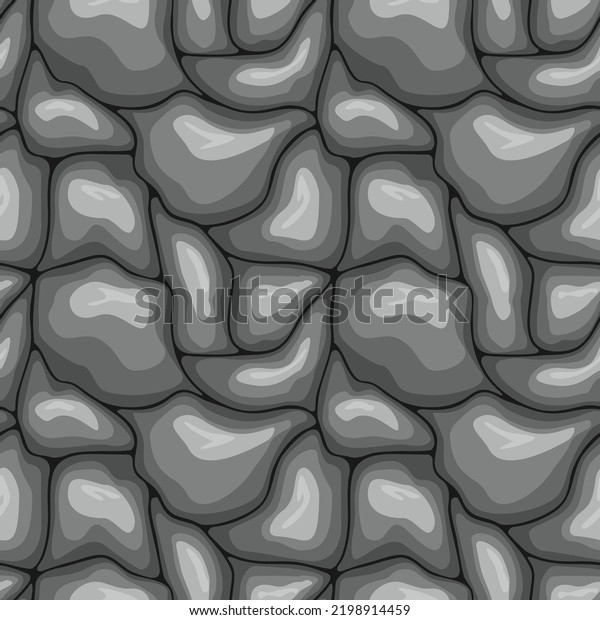 Seamless Pattern Gravel Stone Texture Wallpaper Stock Vector (Royalty ...