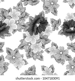 Flower Motif Design Elements Vector: vector de stock (libre de regalías ...