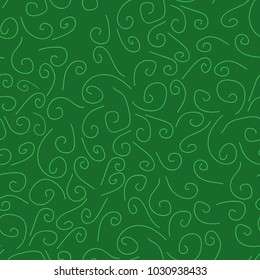 Seamless Pattern Green Curves Lines On Stock Vector (Royalty Free ...