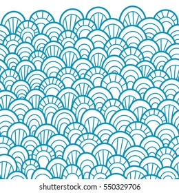Seamless Pattern Hand Drawn Scales Abstract Stock Vector (Royalty Free ...