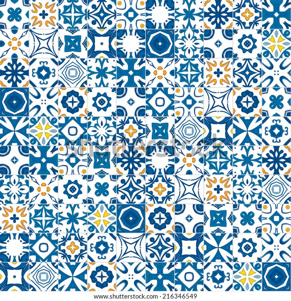 Seamless Pattern Illustration Traditional Style Like Stock Vector ...