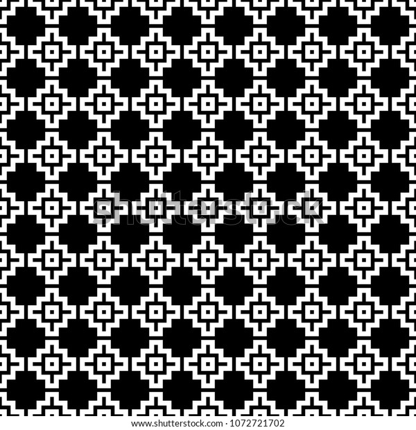 Seamless Pattern Inca Crosses Ornament Ethnic Stock Vector (Royalty ...