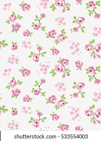 45,097 Small pink roses pattern Images, Stock Photos & Vectors ...