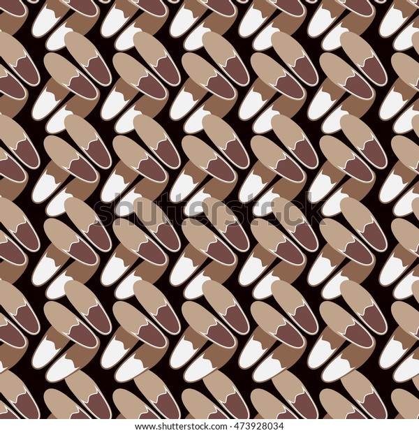 Seamless Pattern Moccasins Vector Fashion Illustration Stock Vector ...