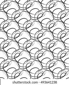 Vector Seamless Pattern Linear Graphic Design 库存矢量图（免版税）255184048 ...