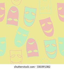 Seamless Pattern Mummers Hand Drawn Stock Vector (Royalty Free ...