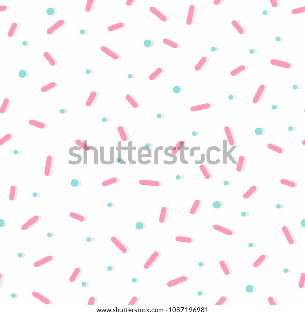 Seamless Pattern Pastel Color Confetti Sprinkles Stock Vector (Royalty ...