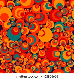 Seamless Pattern Perfectly Aligned Circle Shapes Stock Vector (Royalty ...