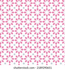 Seamless Pattern Pink Flowers Design Suitable Stock Vector (Royalty ...