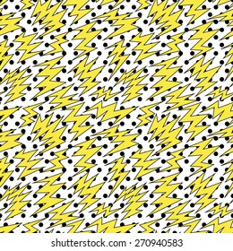 Seamless Pattern Pop Art Style Dots Stock Vector (Royalty Free) 270940583