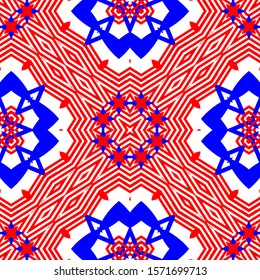 Seamless Pattern Red Blue Background Backgrounds Stock Vector (Royalty ...