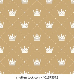 Royal Background Pattern On Gray Seamless Stock Illustration 1677824485