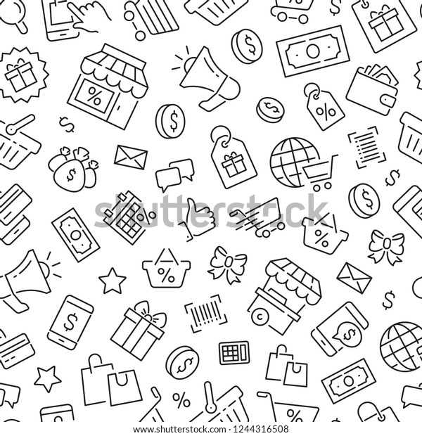 940.697 Shopping texture Gambar, Foto Stok & Vektor | Shutterstock
