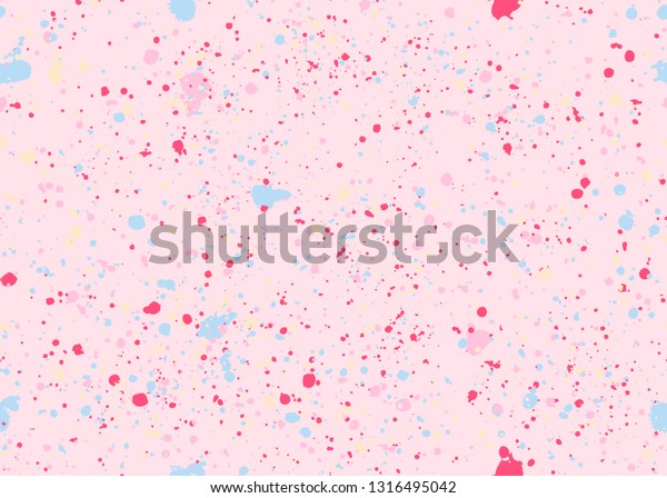 Seamless Pattern Speckles Different Color Spots Stock Vector (Royalty ...
