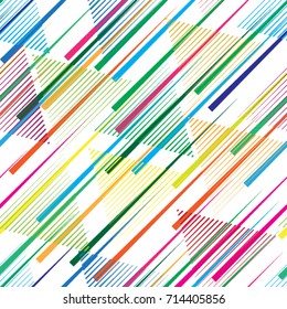 Seamless Pattern Speed Lines Abstract Colorful Stock Vector (Royalty ...