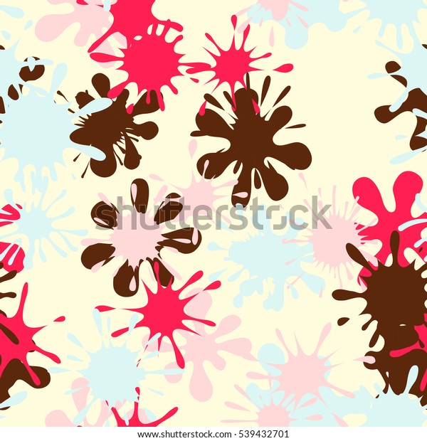 Seamless Pattern Spots Blotches Camouflage Stock Vector (Royalty Free ...