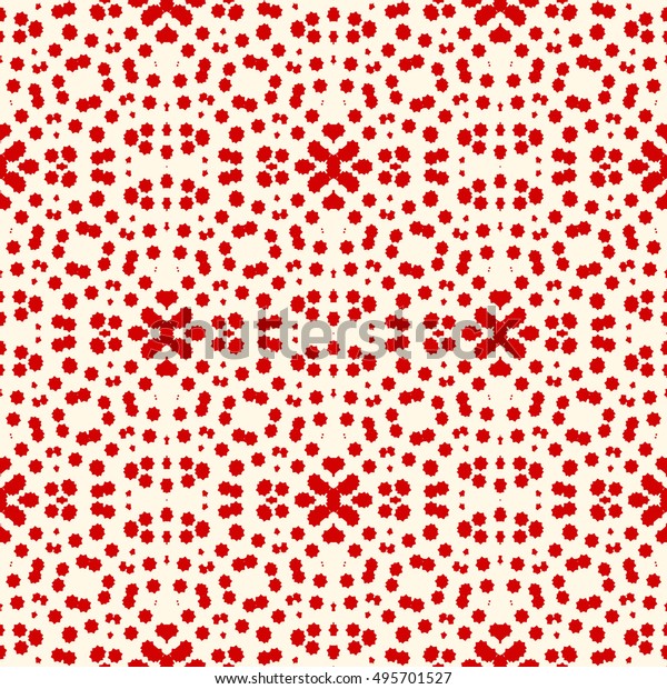 Seamless Pattern Stylized Red Ink Spots Stock Vector (Royalty Free ...