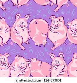 1,063 Purple Pig Stock Vectors, Images & Vector Art | Shutterstock