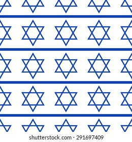 Seamless Pattern Symbols Israeli Vector Illustration Stock Vector ...
