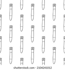 Seamless Pattern Test Tubes Hand Drawn Stock Vector (Royalty Free ...