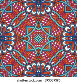 Seamless Pattern Tibet Ethnic Style Vector Stock Vector (Royalty Free ...