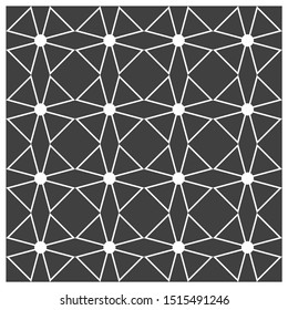 Vector Monochrome Seamless Pattern Simple Dark Stock Vector (Royalty ...