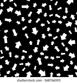 Seamless Pattern Various Geometric Arrows Vector Stock Vector (Royalty ...