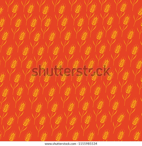 Seamless Pattern Whole Grain Seeds Organic Stock Vector (Royalty Free ...