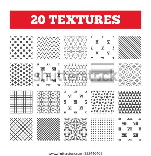 Seamless Patterns Endless Textures Roman Numeral: stockvector ... Seamless Patterns Endless Textures Roman Numeral: stockvector ...