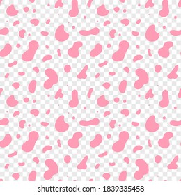 Seamless Pink Cow Hide Pattern Vector Stock Vector (Royalty Free ...