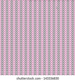 Seamless Pink Knitted Fabric Texture Vector Stock Vector (Royalty Free ...
