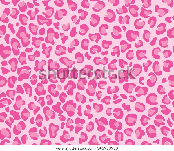 Seamless Pink Leopard Print Tileable Animal Stock Vector (Royalty Free ...