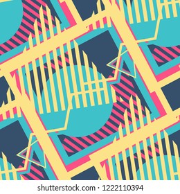 Seamless Pop Art Background Abstract Color Stock Vector (Royalty Free ...
