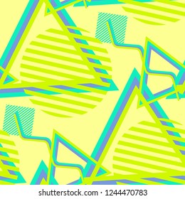 Seamless Pop Art Background Abstract Colorful Stock Vector (Royalty ...