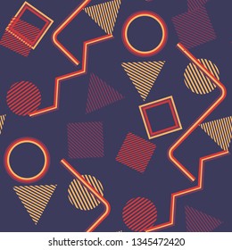 Seamless Pop Art Pattern Abstract Colorful Stock Vector (Royalty Free ...