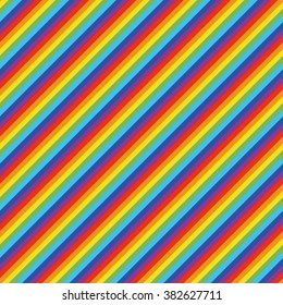 Rainbow Bright Diagonal Stripes Seamless Pattern Stock Vector (Royalty ...