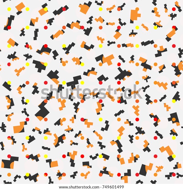 Seamless Raster Pixel Art Abstract Background Stock Vector (Royalty ...