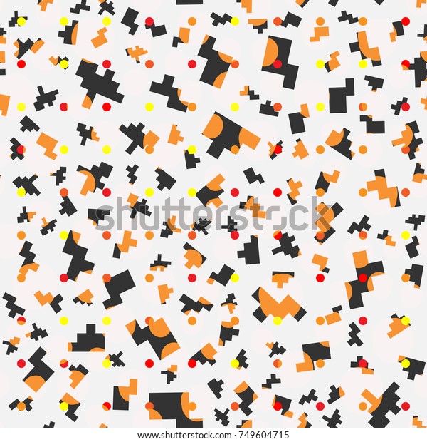 Seamless Raster Pixel Art Abstract Background Stock Vector (Royalty ...