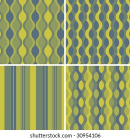 Seamless Retro Geometric Pattern Pattern Swatches Stock Vector (Royalty ...