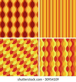 Seamless Retro Geometric Pattern Pattern Swatches Stock Vector (Royalty ...
