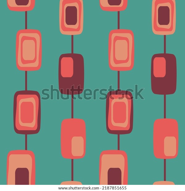 Seamless Retro Pattern 1960s 1970s Style Stock Vector (Royalty Free ...