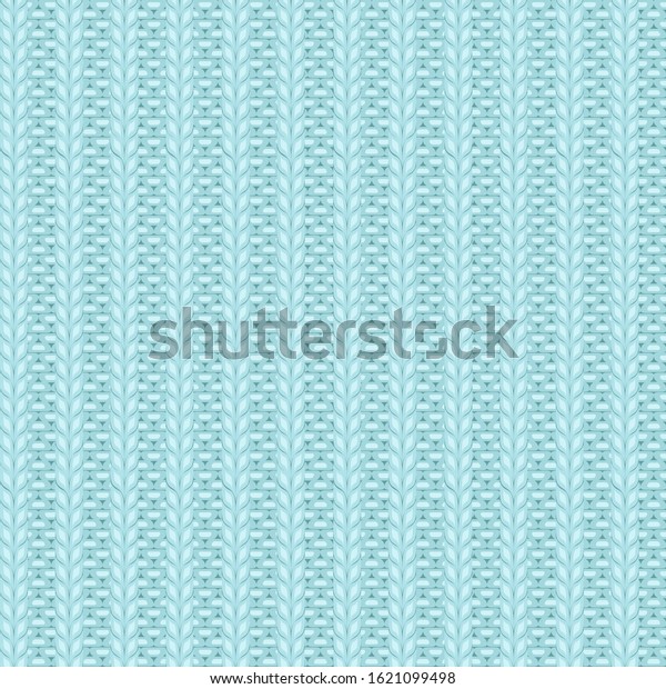 Seamless Rib Knit Light Blue Pattern Stock Vector (Royalty Free ...