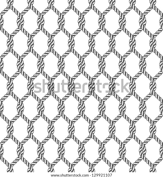 Seamless Rope Knot Pattern Stock Vector (Royalty Free) 129921107 ...