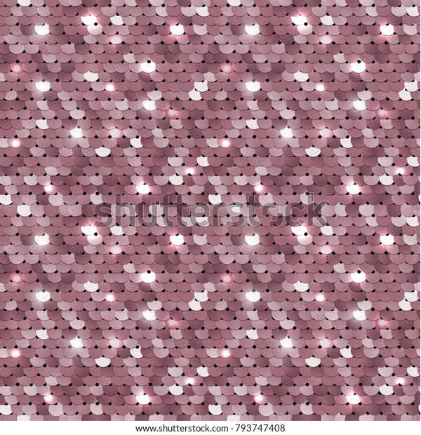 Seamless Shiny Sequined Fabric Texture Pink Stock Vector (Royalty Free ...
